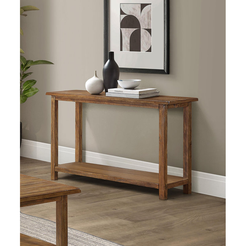 Latitude Run® Heritage Design - Glenpool Wood Entryway Sofa Console Table Java | Wayfair